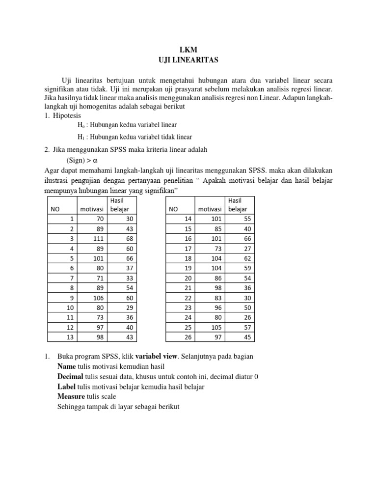 Linearitas | PDF