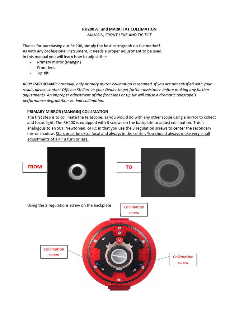 RH 200 | PDF | Mirror | Optics