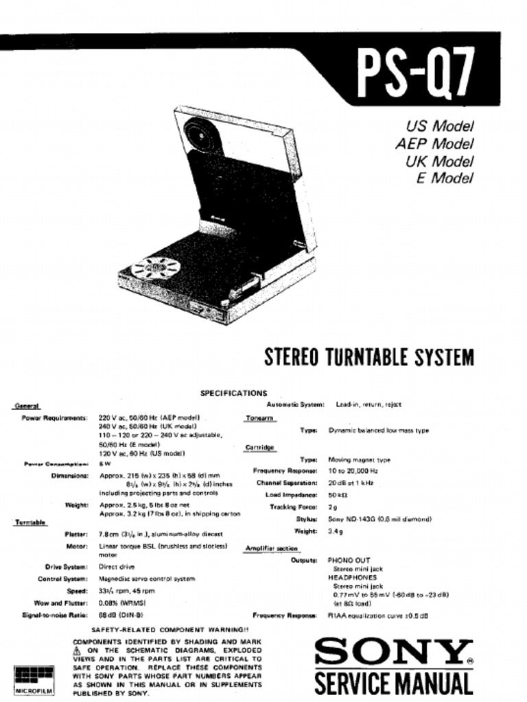 Manuel de Service | PDF