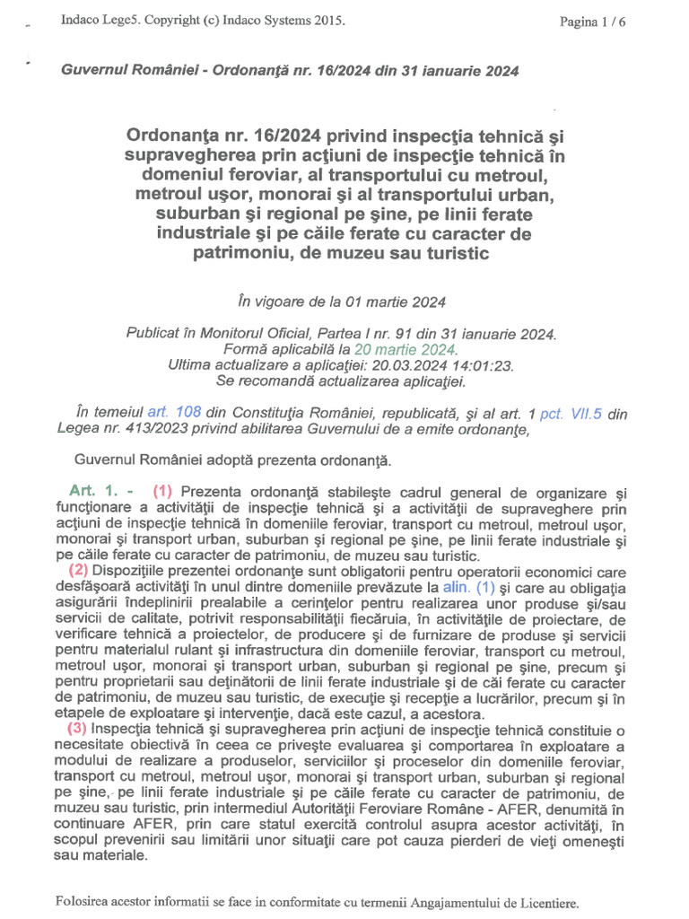 Ordonanta 16 Din 2024 | PDF