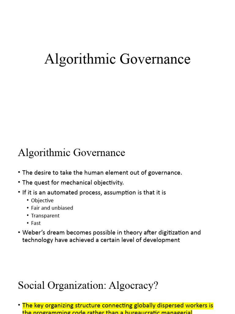 Algorithmic Governance | PDF | Governance | Surveillance
