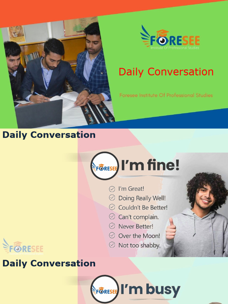 Daily Conversation | PDF | Self-Improvement