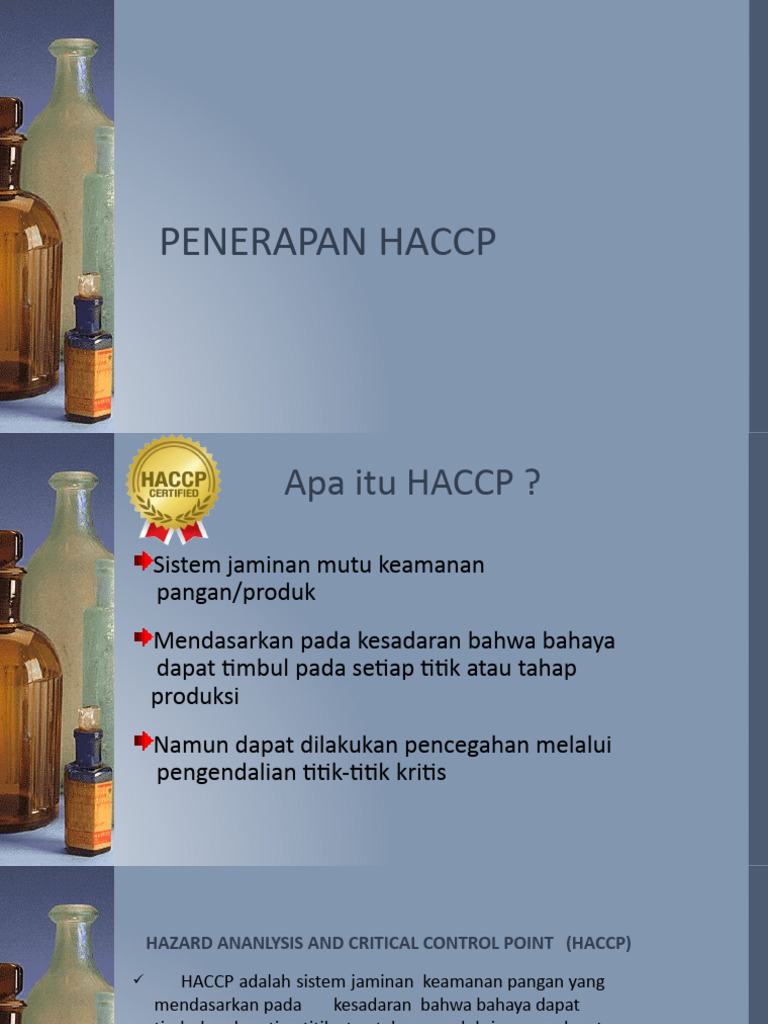 Penerapan HACCP 1 | PDF | Pengembangan Diri | Kesehatan Holistik