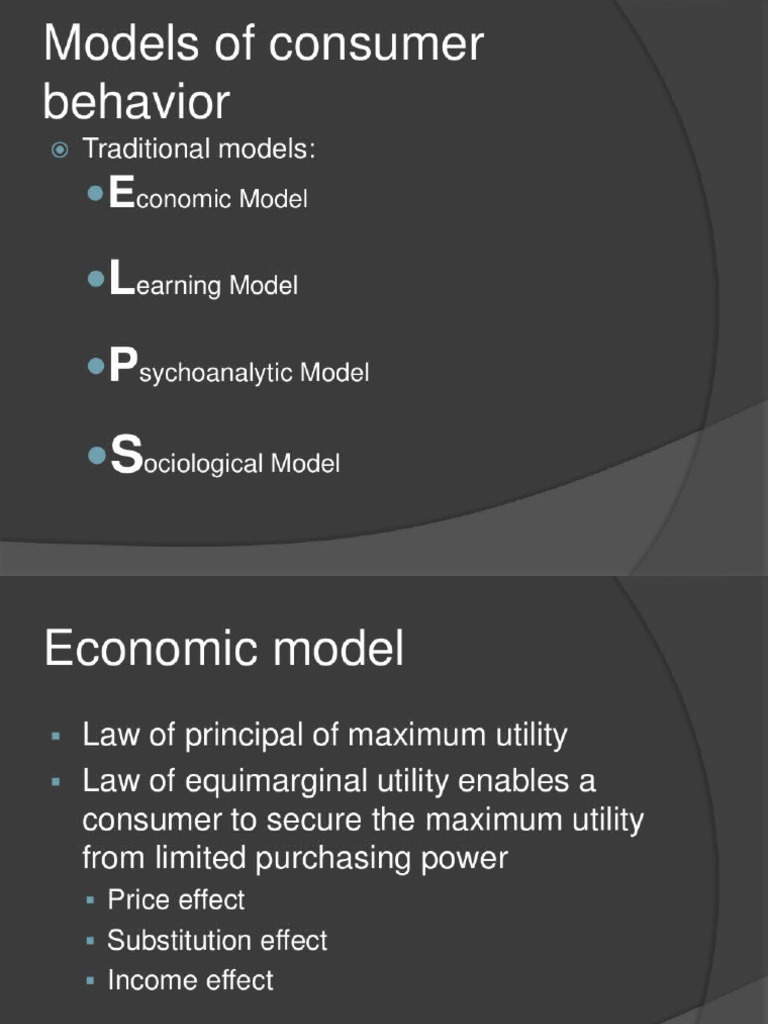 Models - Consumer Behavior Models | PDF