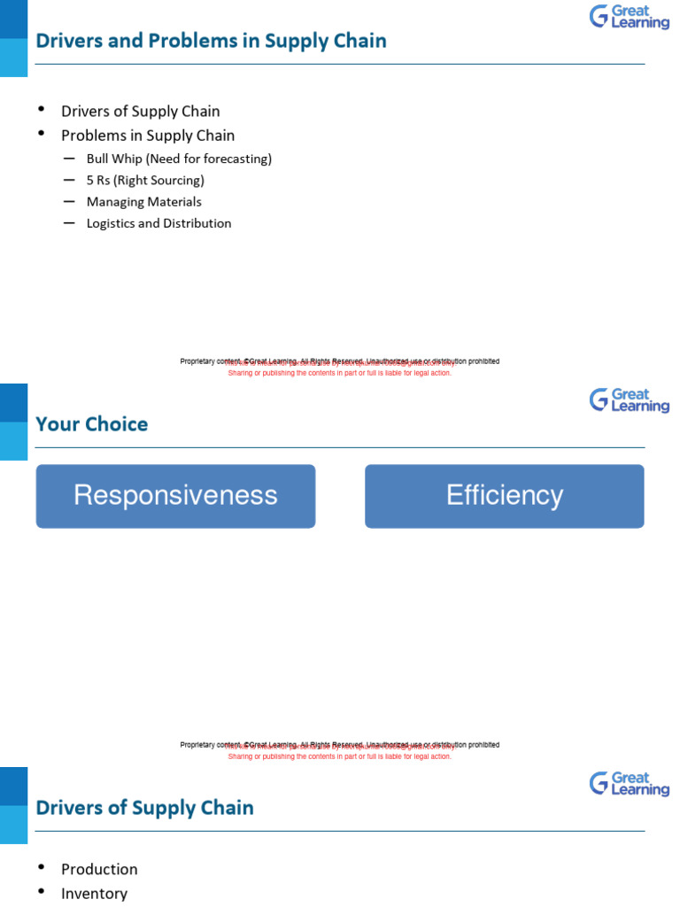 Supply Chain Drivers and Challenges | PDF | Logistics | Supply Chain