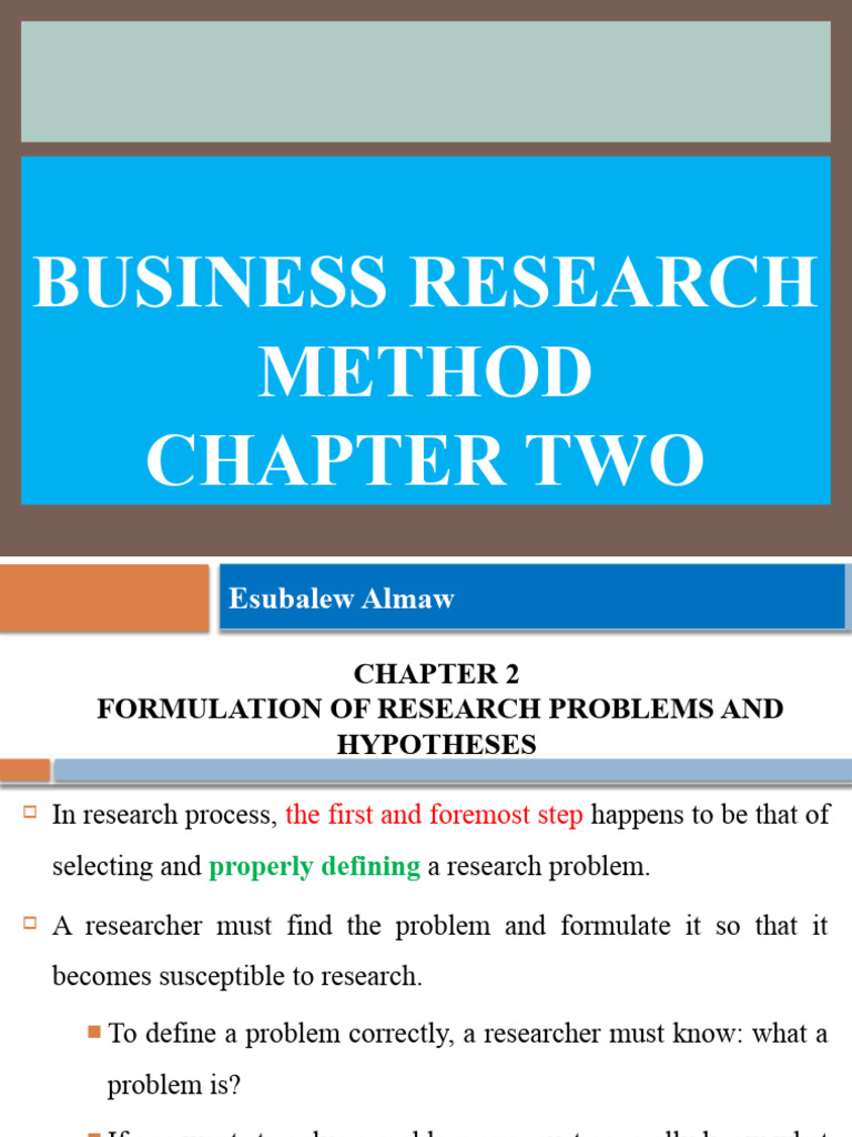 Formulating Research Problems and Hypotheses | PDF | Hypothesis | Null Hypothesis