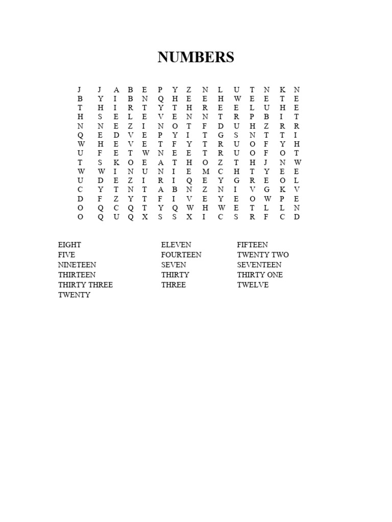 Random Letters and Numbers List | PDF