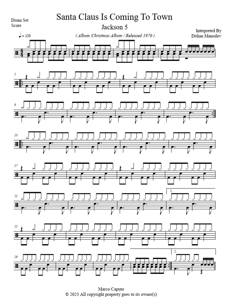 Jackson 5 - Santa Claus Is Coming To Town | PDF