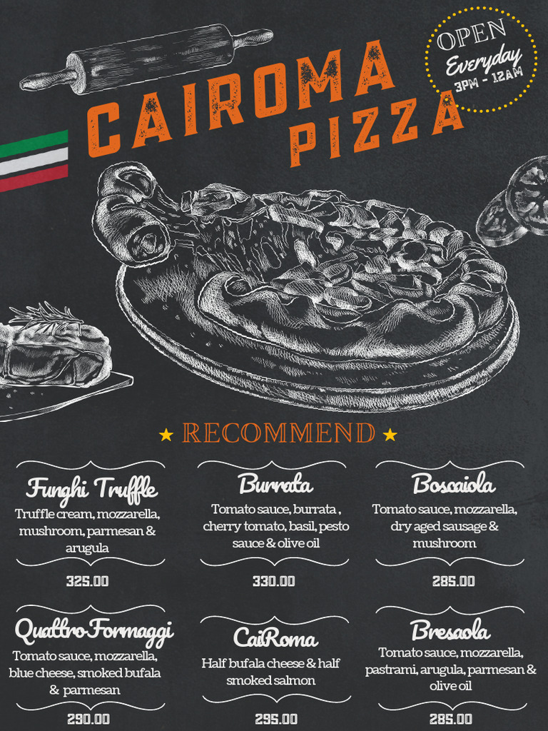 Italian Style Menu With Illustration-808ac14 | Download Free PDF ...