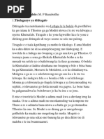 Thulaganyo Ya Ditiragalo - Leapeetswe | PDF | Religion & Spirituality