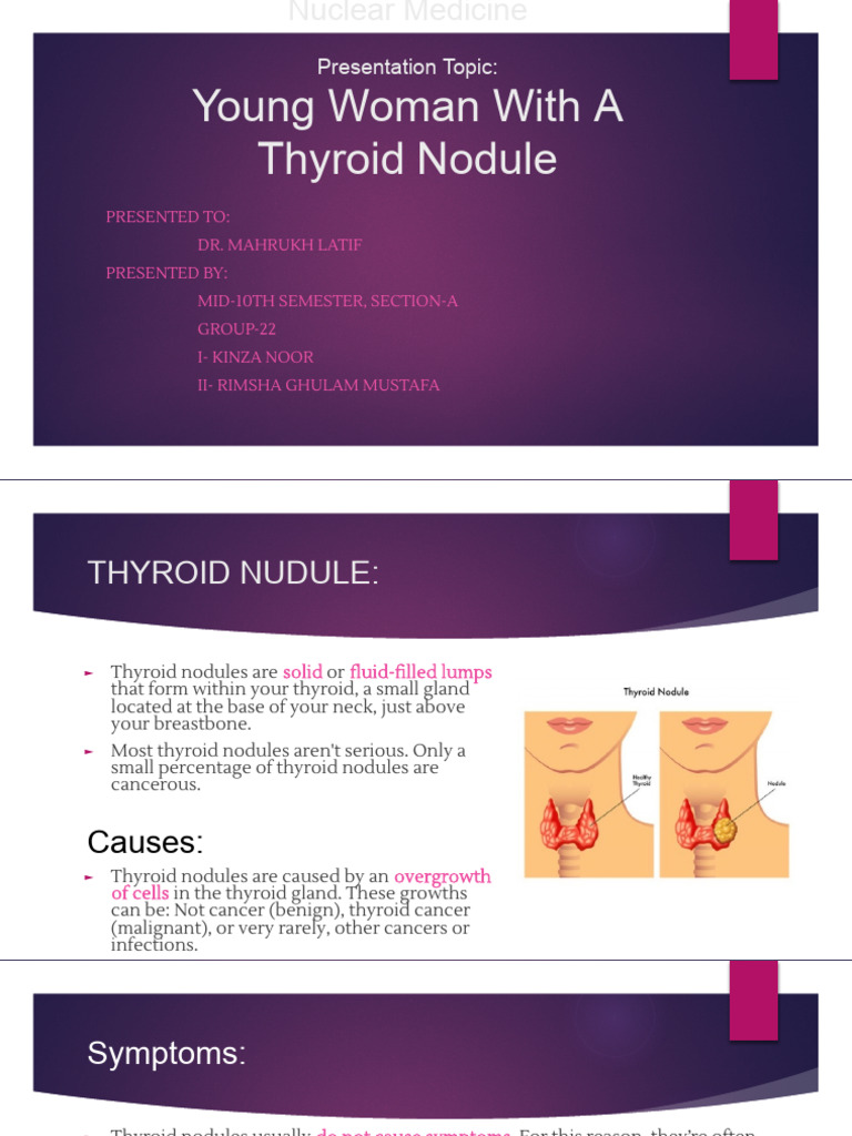 Thyroid Nodule Case Study: Young Woman | PDF | Thyroid | Hyperthyroidism