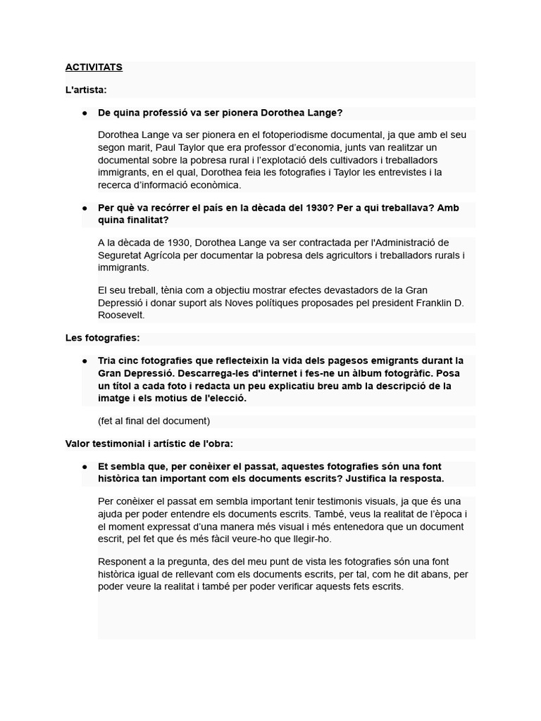 Activitat Història | PDF