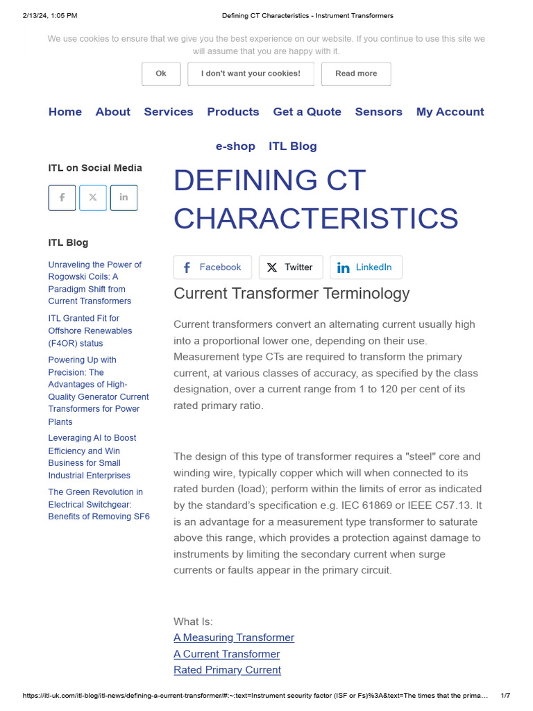 Defining CT Characteristics - Instrument Transformers | PDF ...