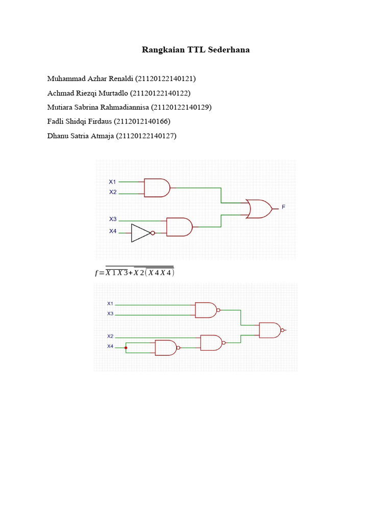 Rangkaian TTL Sederhana Kelompok 2 | PDF