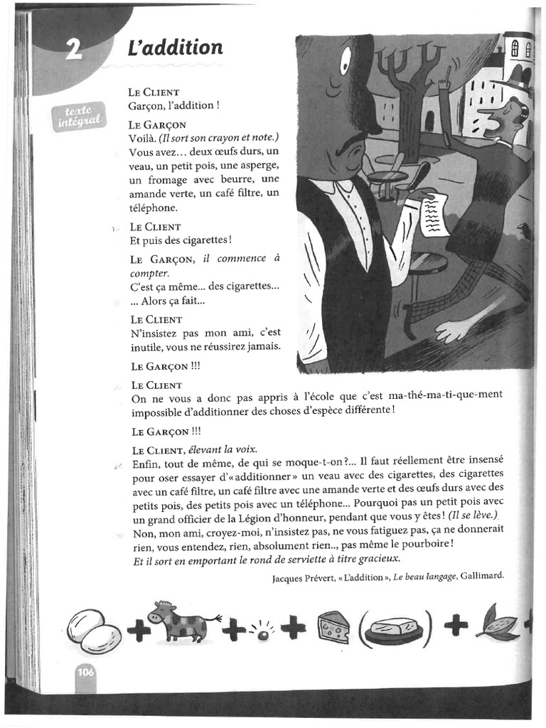 LAddition Texte Et Questions | PDF