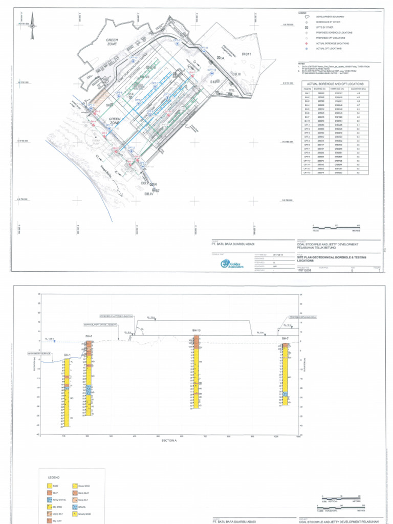 BDA Port Geotek Golder Map | PDF