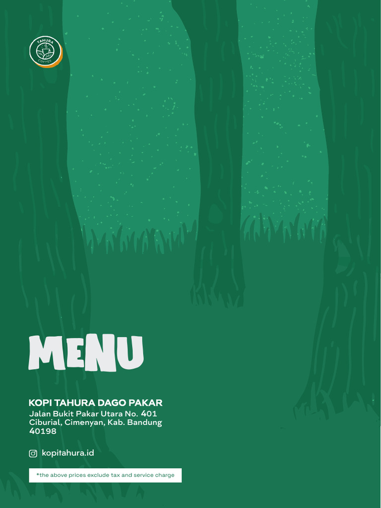 Kopi Tahura Dago Pakar's Menu April 2024 | PDF | Indonesian Cuisine | Foods
