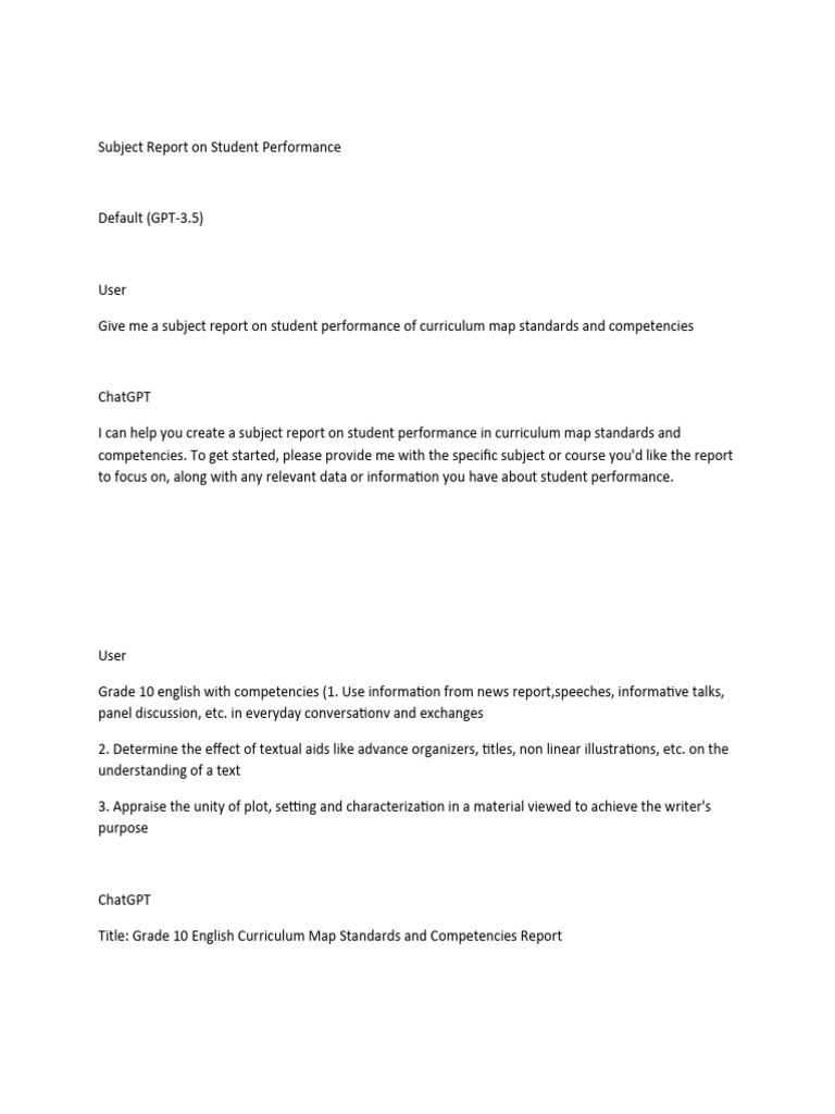 Subject Report in Math, Filipino and English | PDF | Tagalog Language ...