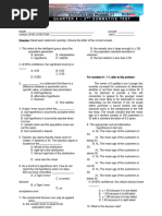 RSPM Scoring Key and Response Sheet | PDF | Tests | Intelligence Quotient