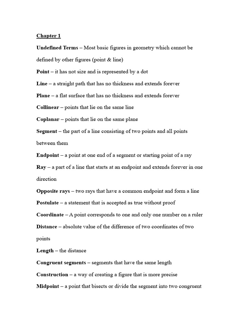 Geometry Final Exam Review | PDF | Triangle | Line (Geometry)