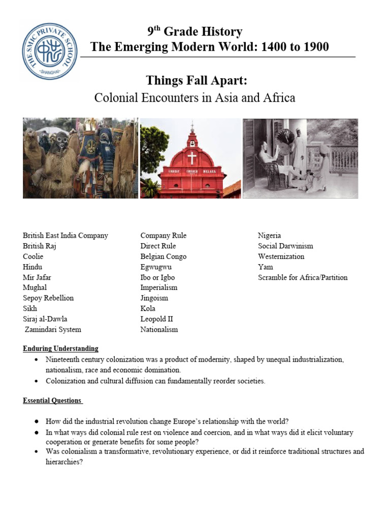 9th Grade History: Colonialism & Change | PDF | Colonialism | Imperialism
