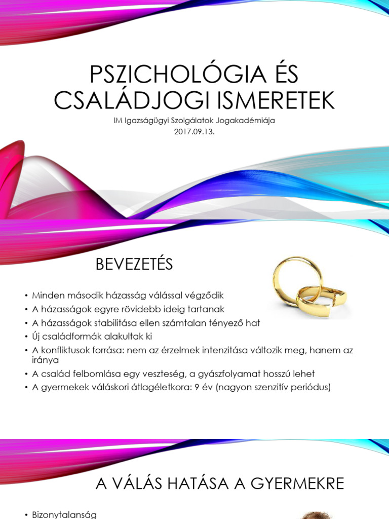 Pszichológia És Családjogi Ismeretek | PDF