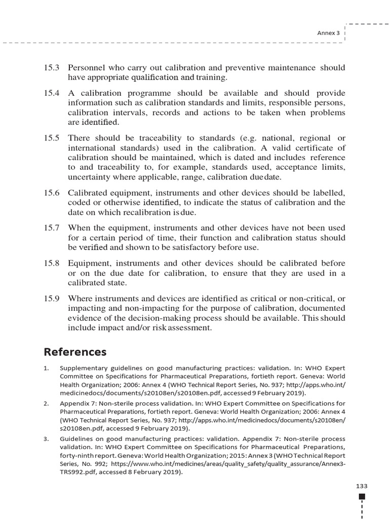 Calibration and Maintenance Guidelines | PDF | Calibration | World ...