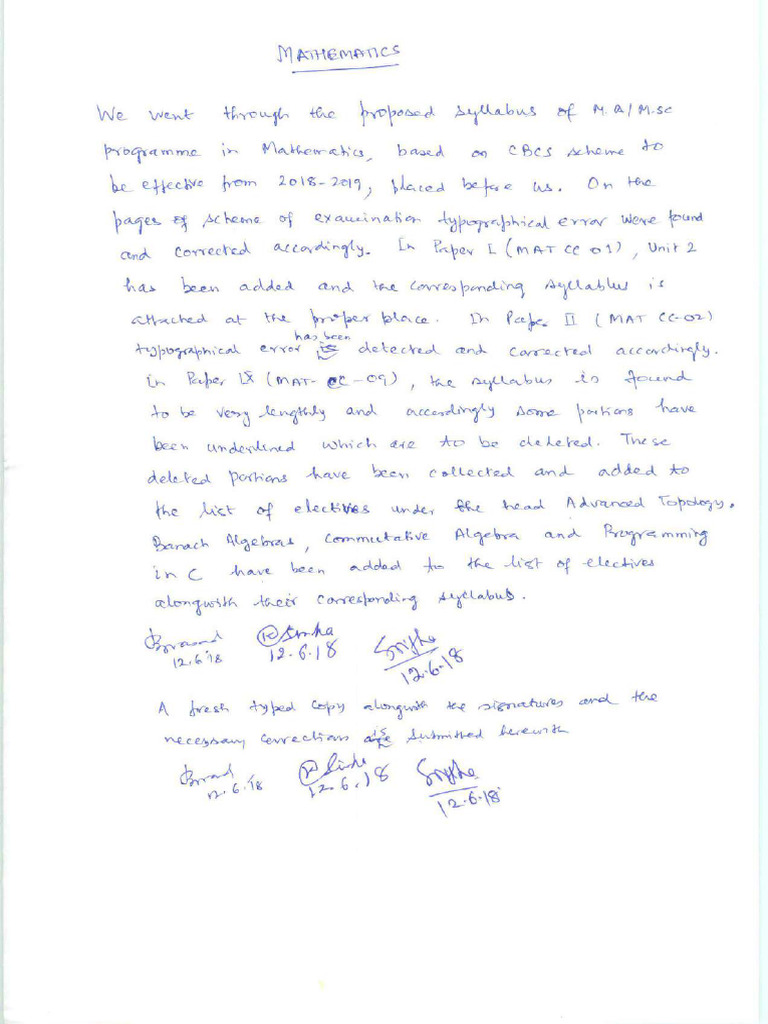 MSC Syllabus Math - Compressed | PDF