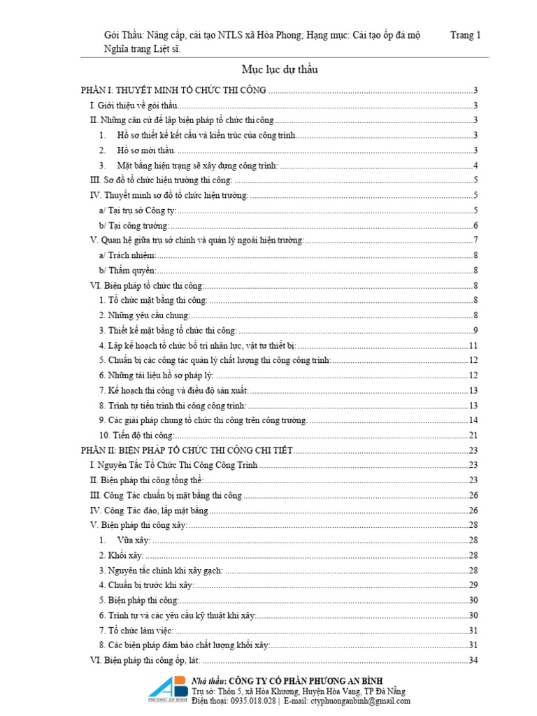 Thuyết minh BPTC | PDF