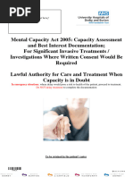 Appelbaum Criteria for Patient Capacity | PDF | Dementia | Medical ...