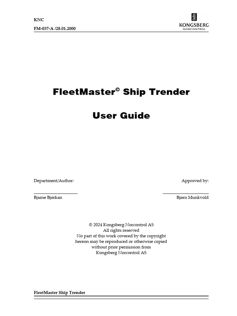 FM-0037-A User Manual Ship Trender | PDF | Window (Computing ...