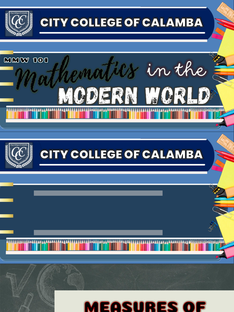 MMW 101 Lesson 7 Measures of Variation | PDF | Variance | Standard ...