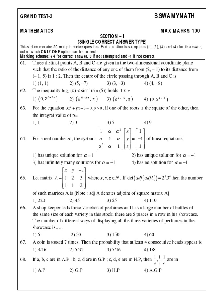 SSN- GTM-3 _QP FINAL (1) | PDF | Euclidean Geometry | Mathematical Concepts