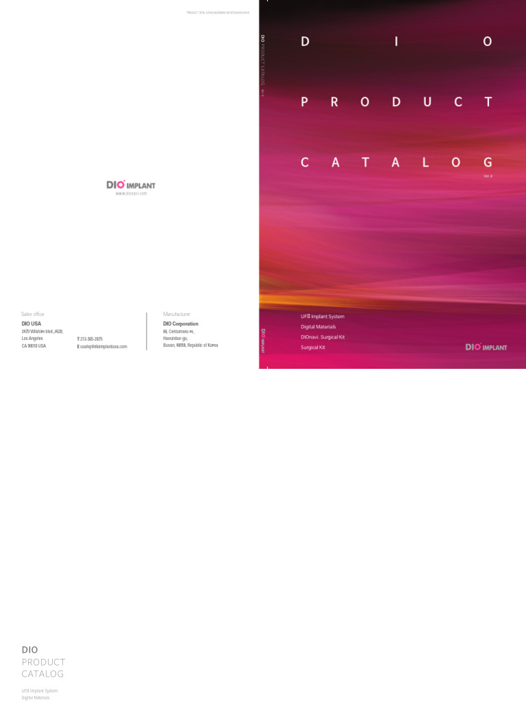 Dio Product Catalog | PDF | Civil Engineering