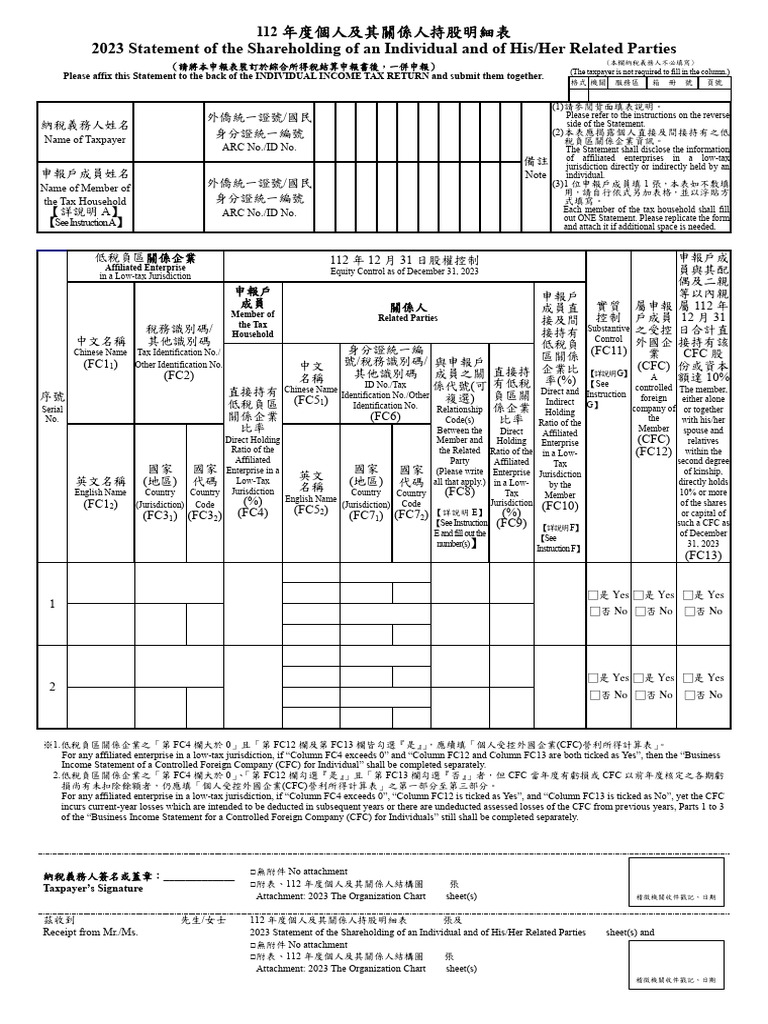 Individual Shareholding Statement 2023 | PDF | Taxes | Trustee
