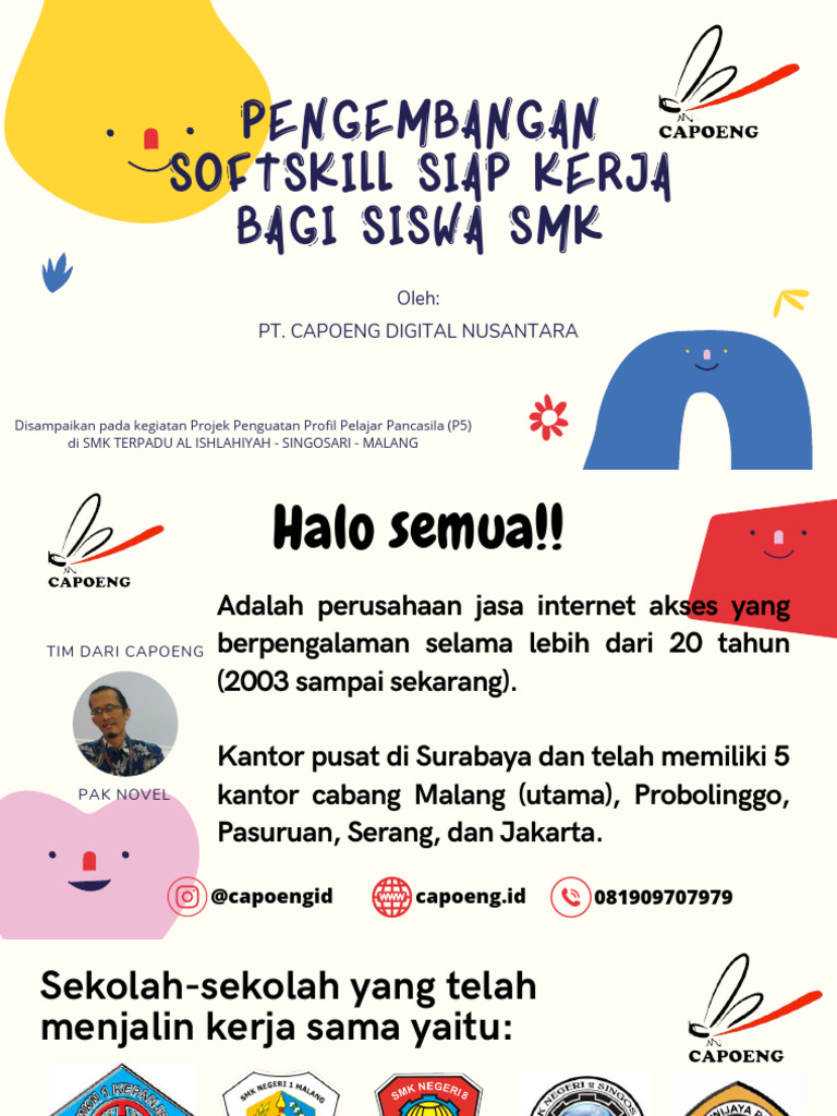 Pengembangan Softskill Siap Kerja Bagi Siswa (SMK Terpadu Al Ishlahiyah - Singosari - Malang ...