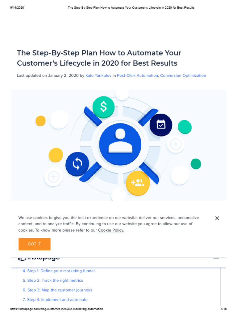 The Step-By-Step Plan How To Automate Your Customer's Lifecycle in 2020 For Best Results | PDF ...