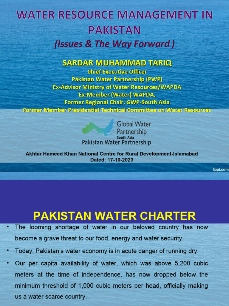 Pakistan Water Crisis and Policy Action | PDF | Pakistan | Water Scarcity
