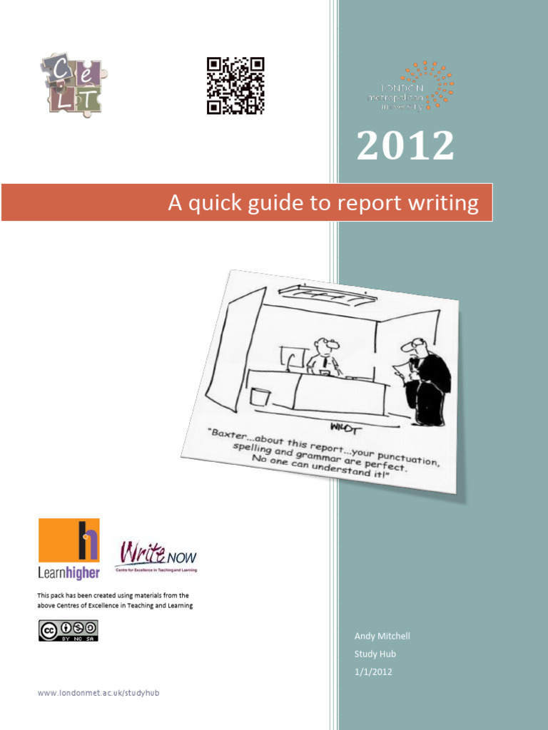 A Quick Guide to Report Writing | PDF | Methodology | Abstract (Summary)