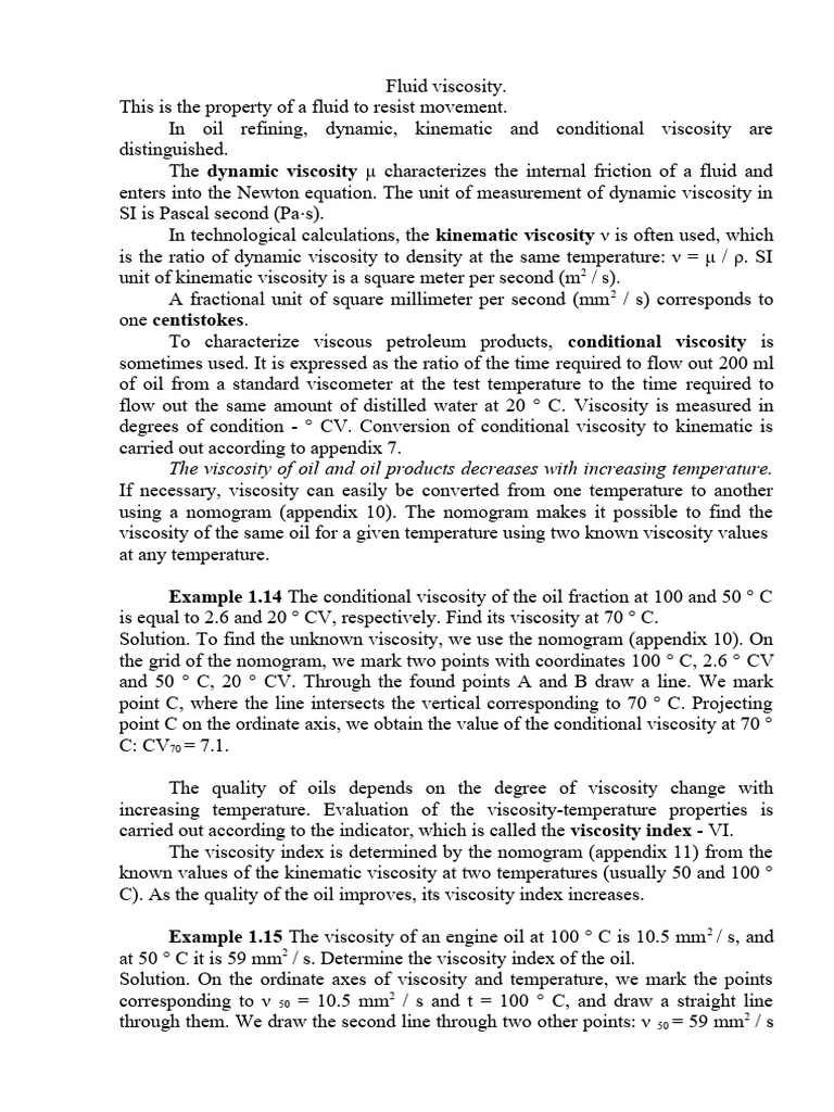 Fluid Viscosity | PDF | Viscosity | Continuum Mechanics