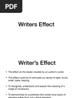 WRITER'S EFFECT NOTES FOR CAMBRIDGE 0500 (First Language English Oral ...
