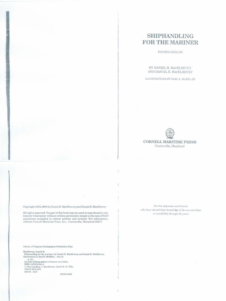 Shiphandling For The Mariner | PDF | Shipping | Water Transport