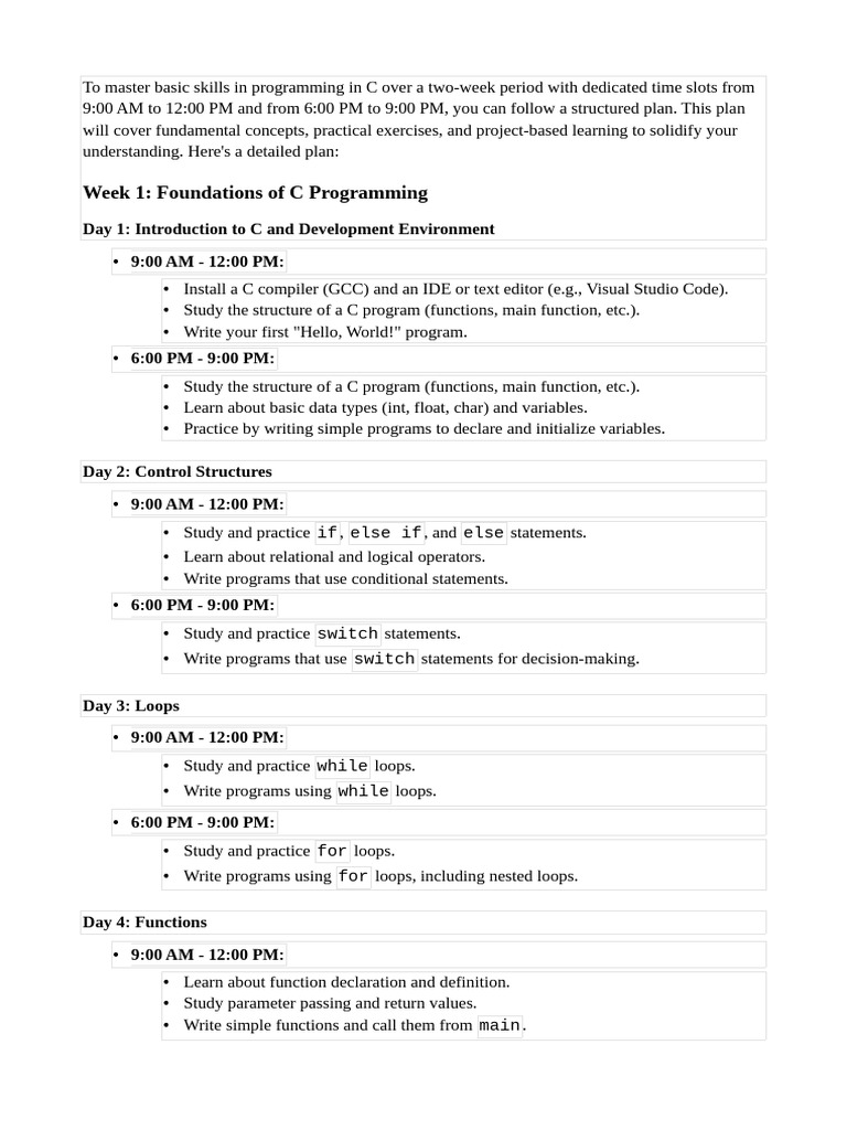 Guide C | PDF | C (Programming Language) | Pointer (Computer Programming)