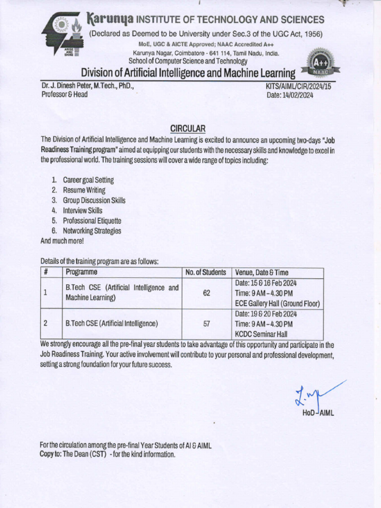 Job Readiness Training Program | PDF