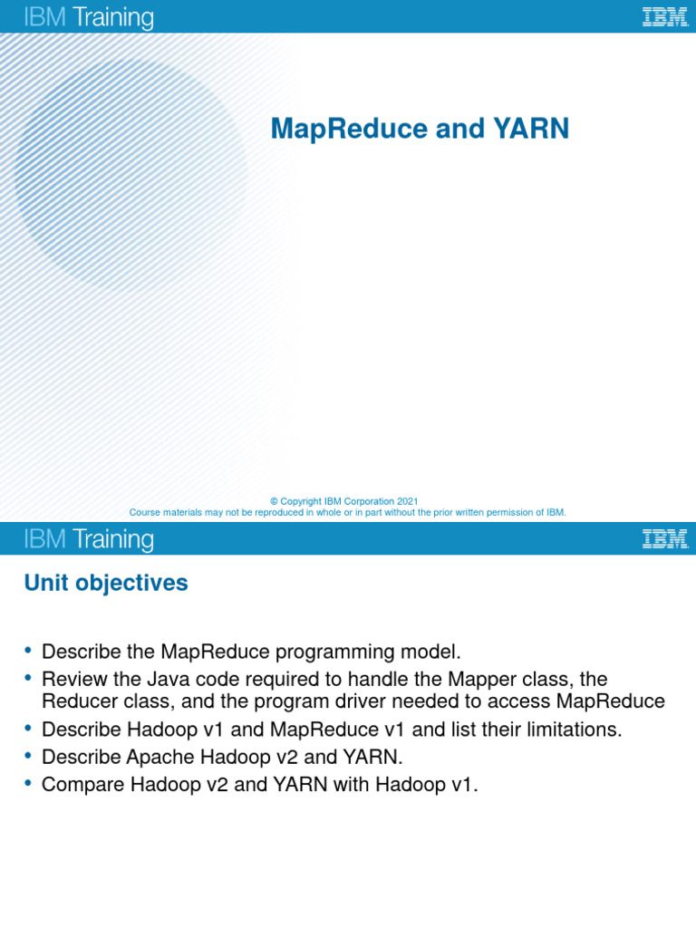 SABDE3G05 Big Data MapReduce Yarn | PDF | Apache Hadoop | Map Reduce