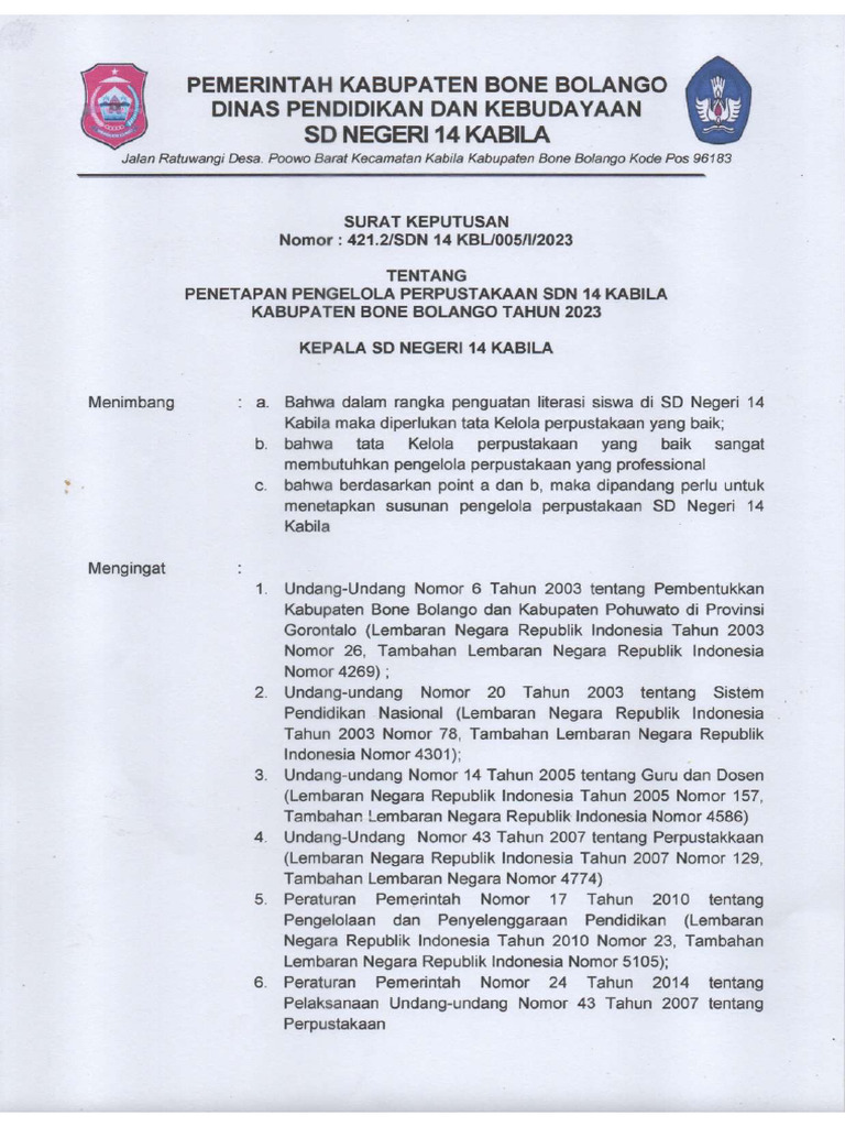 Sk-Perpus-1 001 | PDF