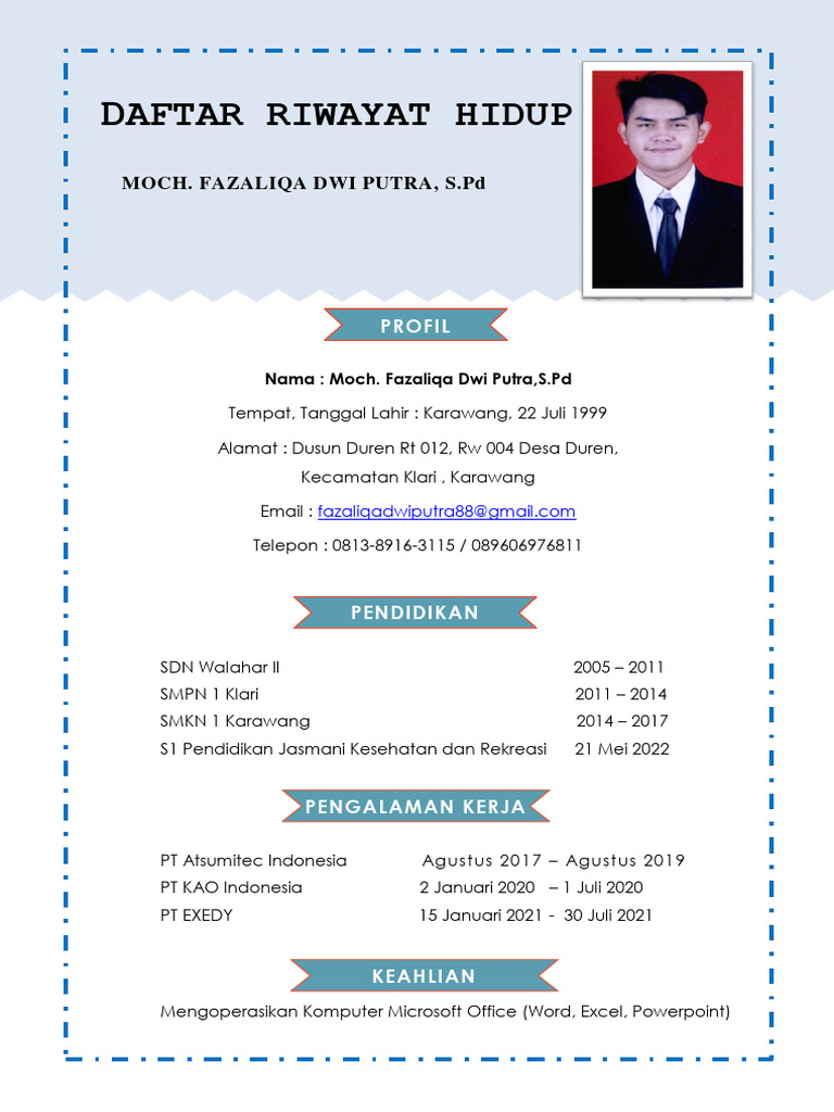 Curriculum Vitae M Dazaliqa DP | PDF