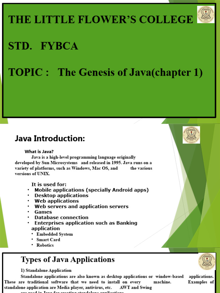 Chapter 1 | Download Free PDF | Java (Programming Language) | Application Software
