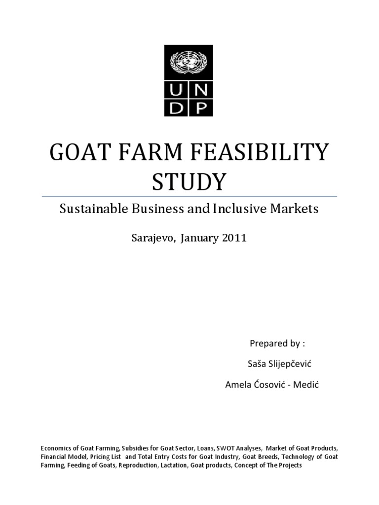 Goat Farming Feasibility Study Report | PDF | Goat | Loans