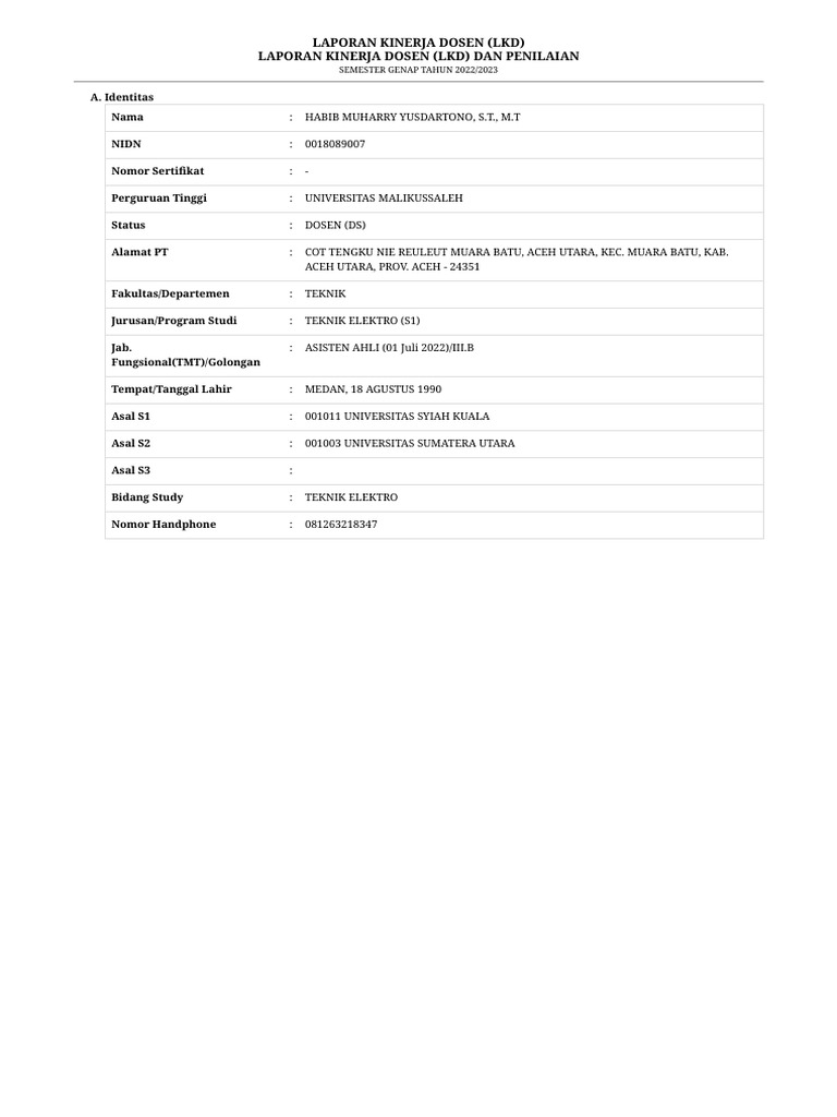 LKD - 0018089007 TA 2022 - 2023 Genap | PDF